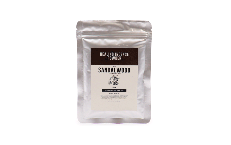 Sandalwood incense powder, 50g – RUDRA yoga & healthy food